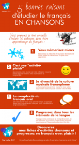 Fiches d’activités chansons